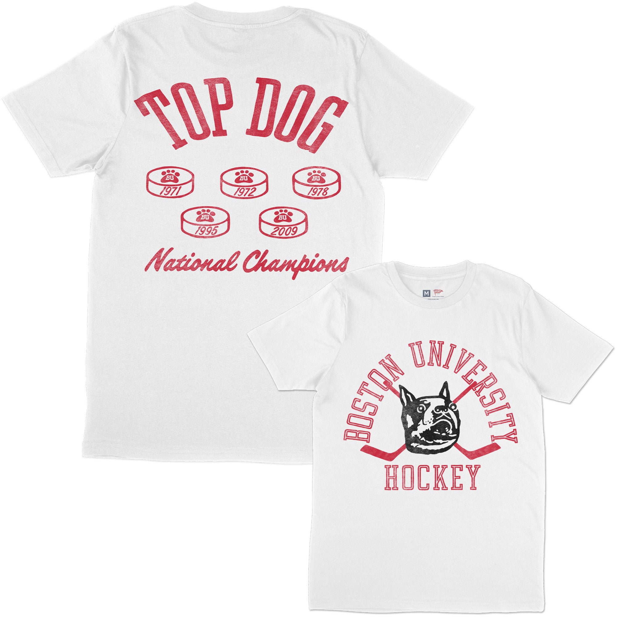 Boston University Vintage Hockey Tee | Streaker Sports Official Tee🏒🏆