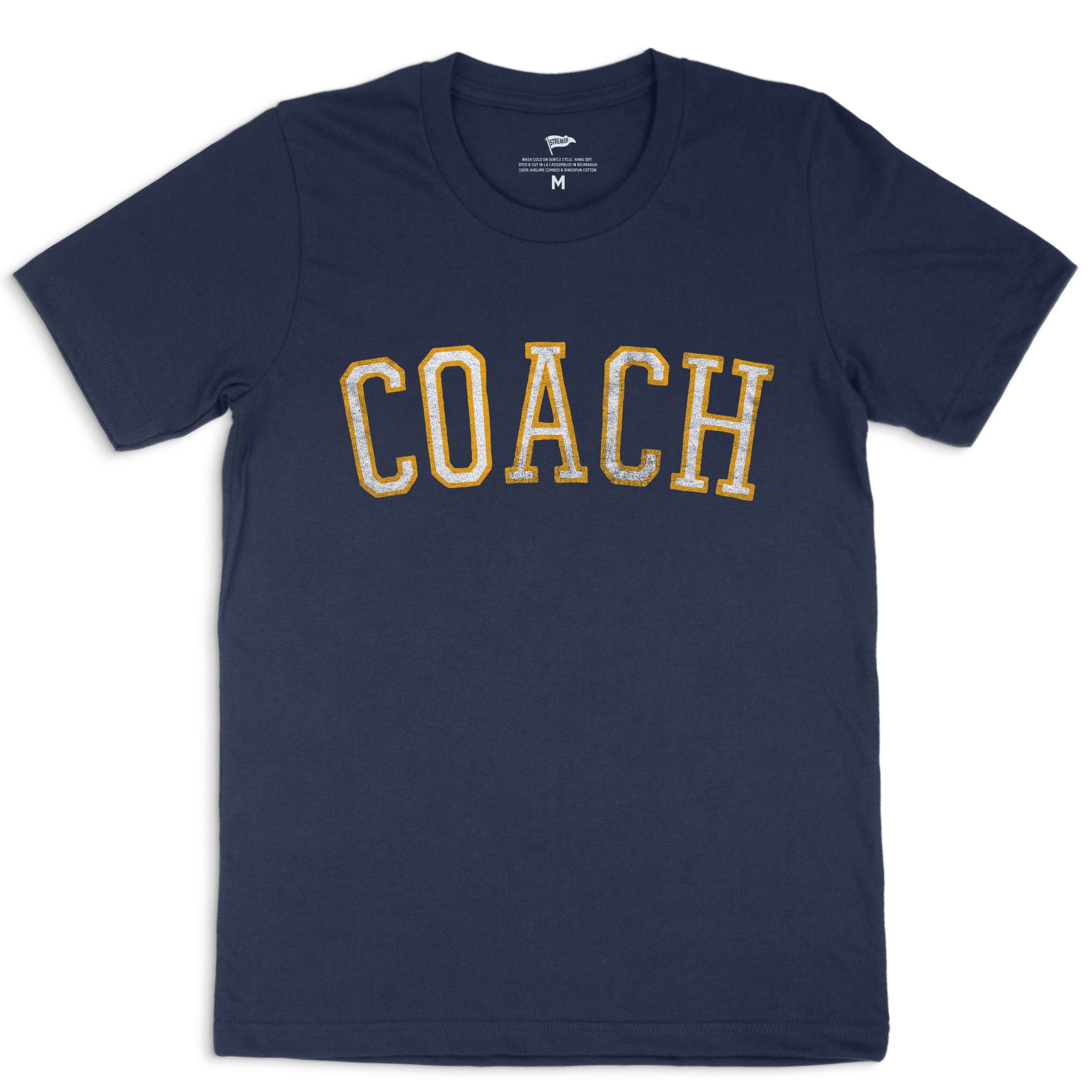 "Streaker Sports Coach Tee | Vintage-Inspired Legendary Comfort"
