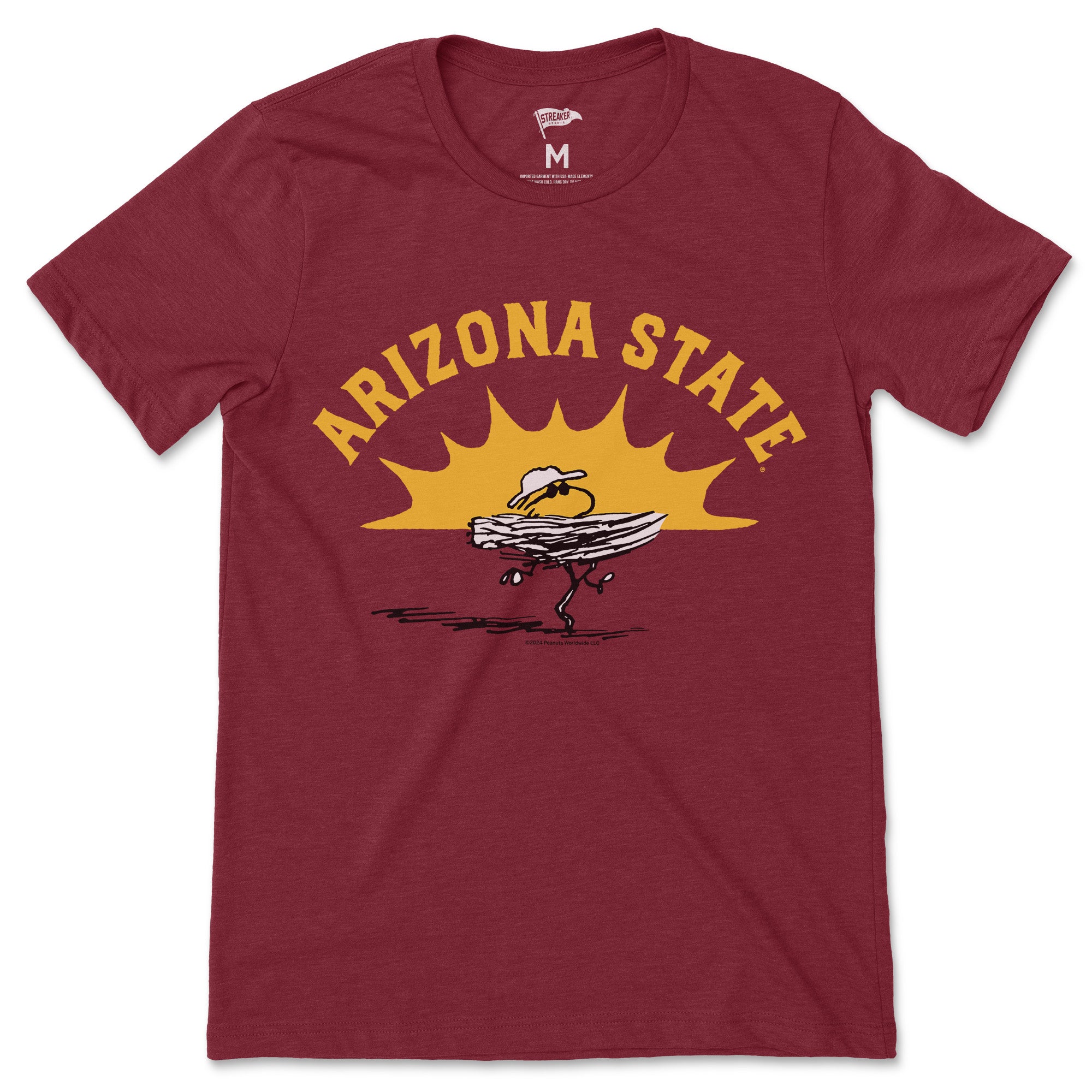 "Arizona State Peanuts Woodstock Chill Tee | Vintage Snoopy College Style" – Streaker Sports