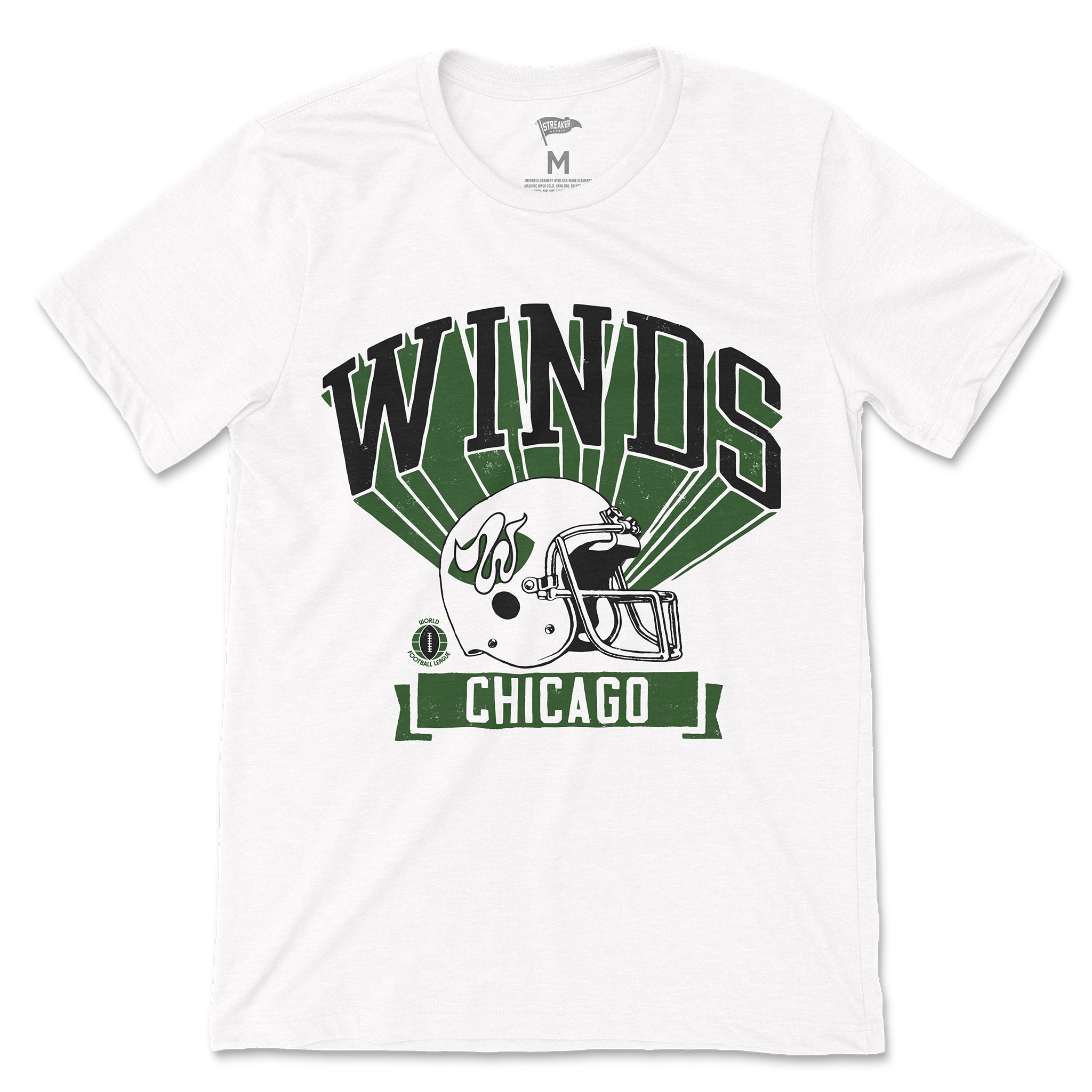 1975 Chicago Winds Retro Helmet Tee – Streaker Sports