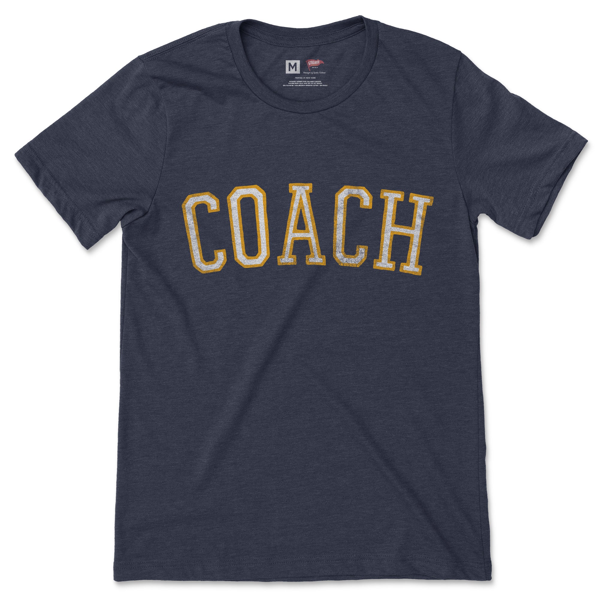 "Streaker Sports Coach Tee | Vintage-Inspired Legendary Comfort"