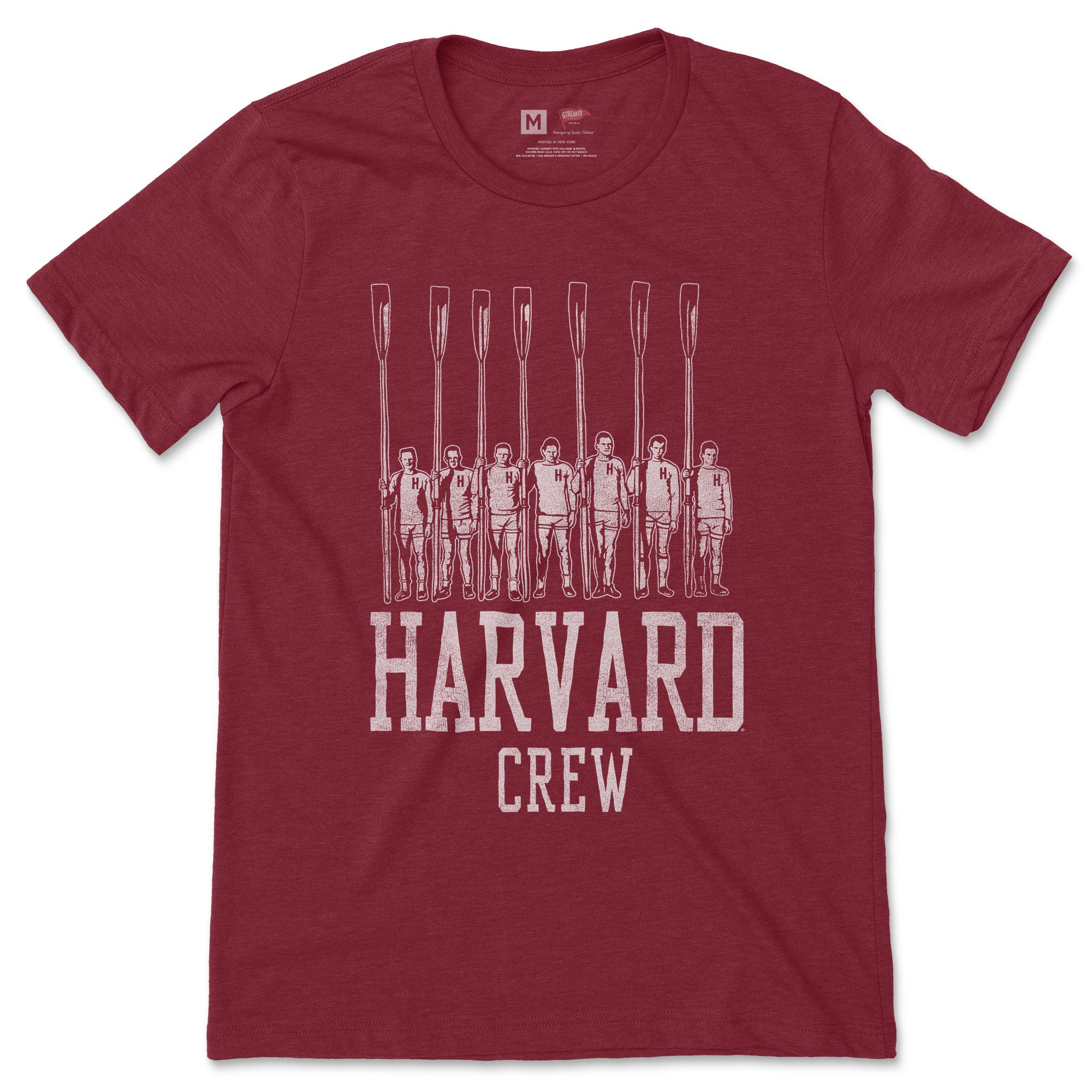 Streaker Sports Harvard Vintage Crew Tee | Heritage Distressed Graphic ...