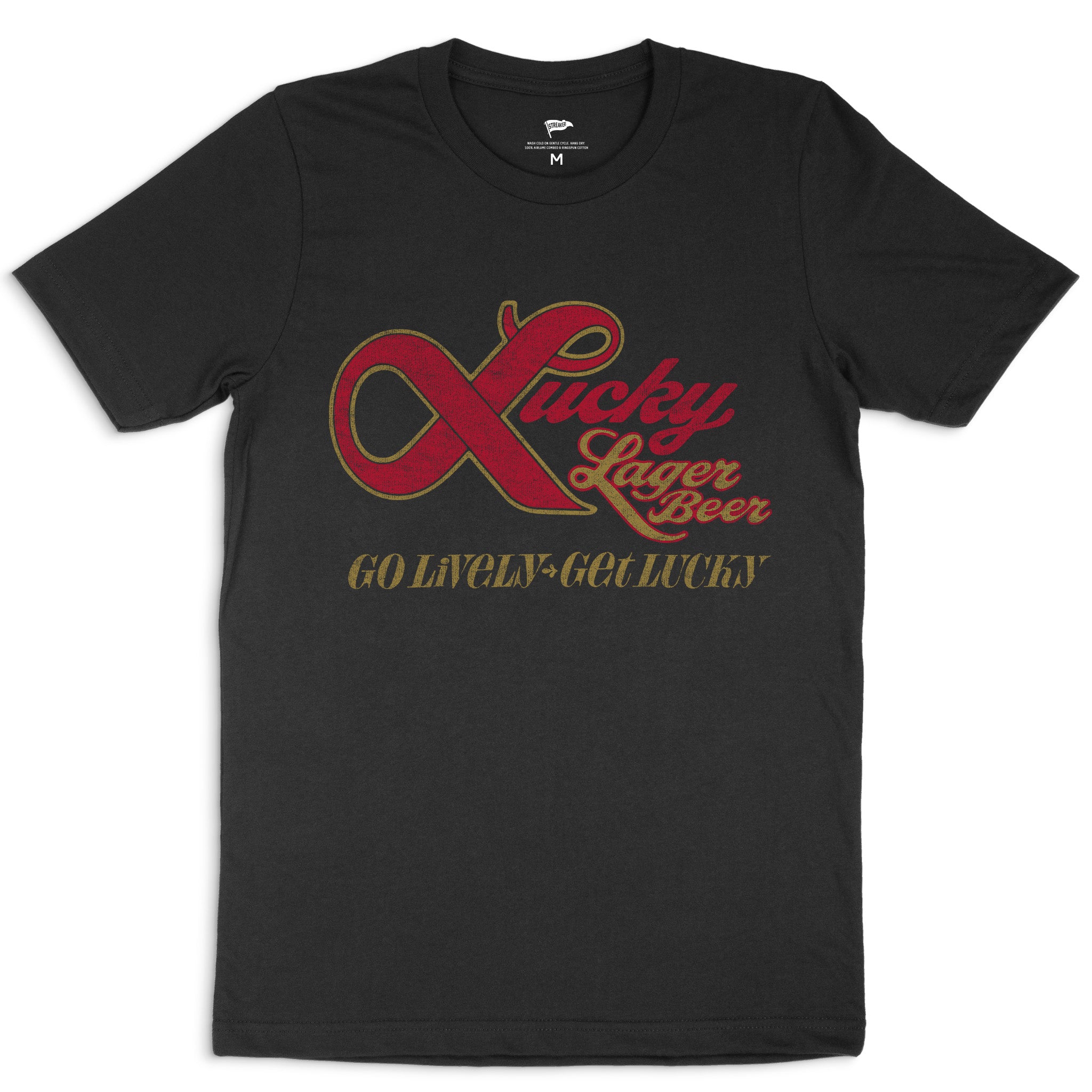 Lucky Lager Vintage Logo Tee – Streaker Sports