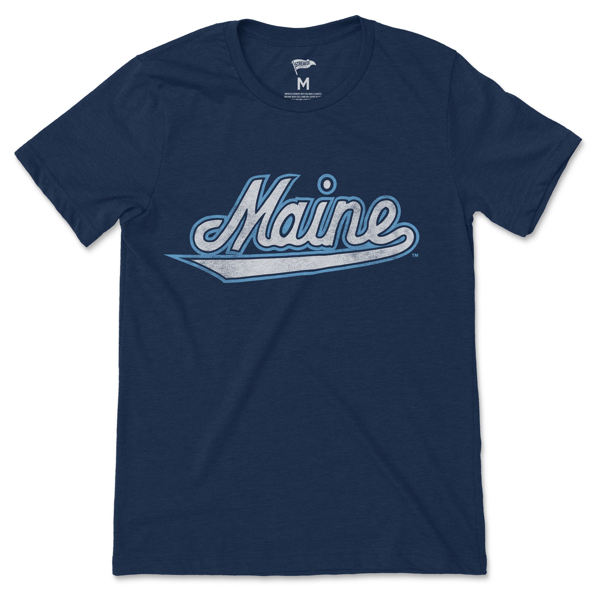 Streaker Sports Maine Script Tee: Classic University of Maine Script ...