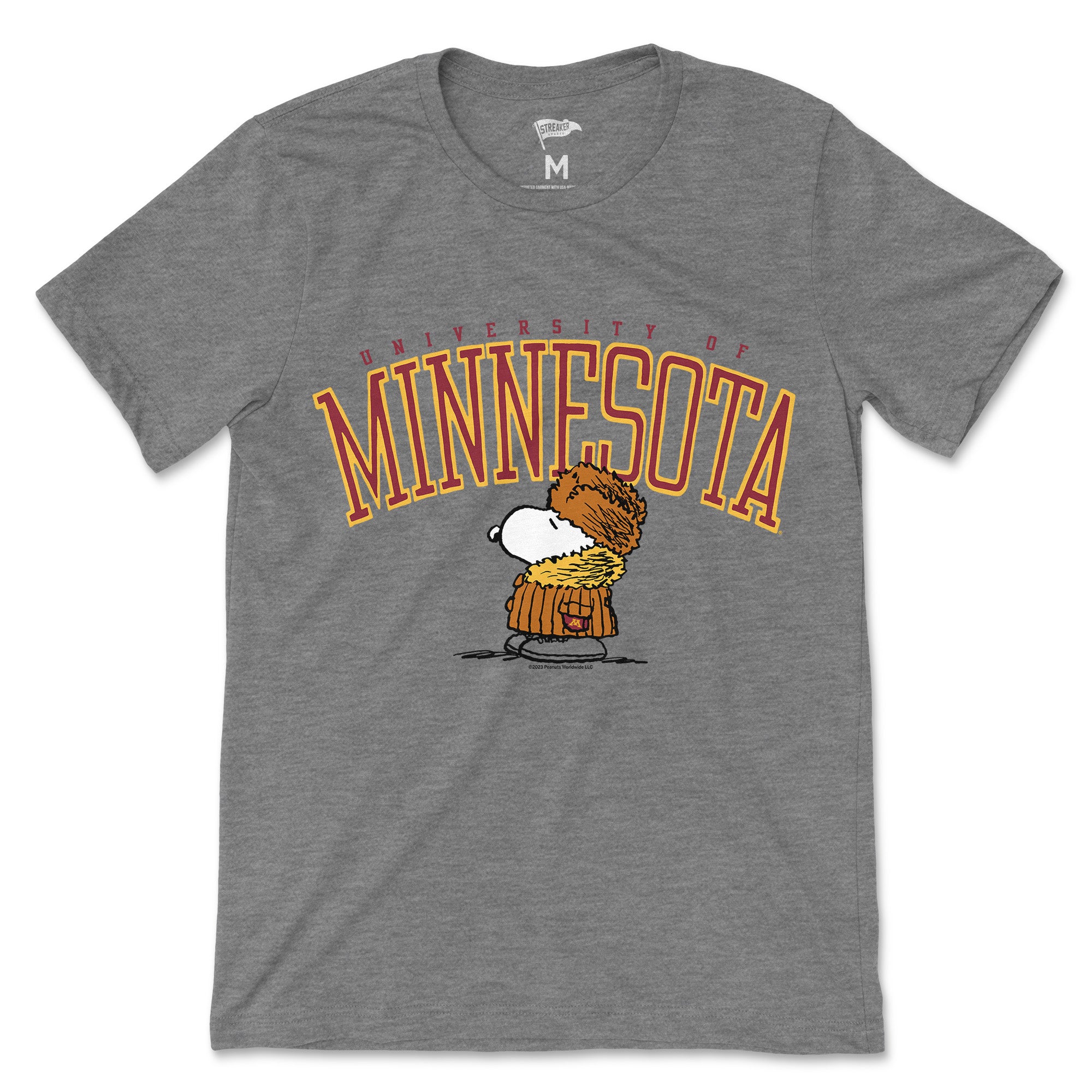 Streaker Sports | Peanuts x Minnesota Snoopy Tee - Vintage College ...