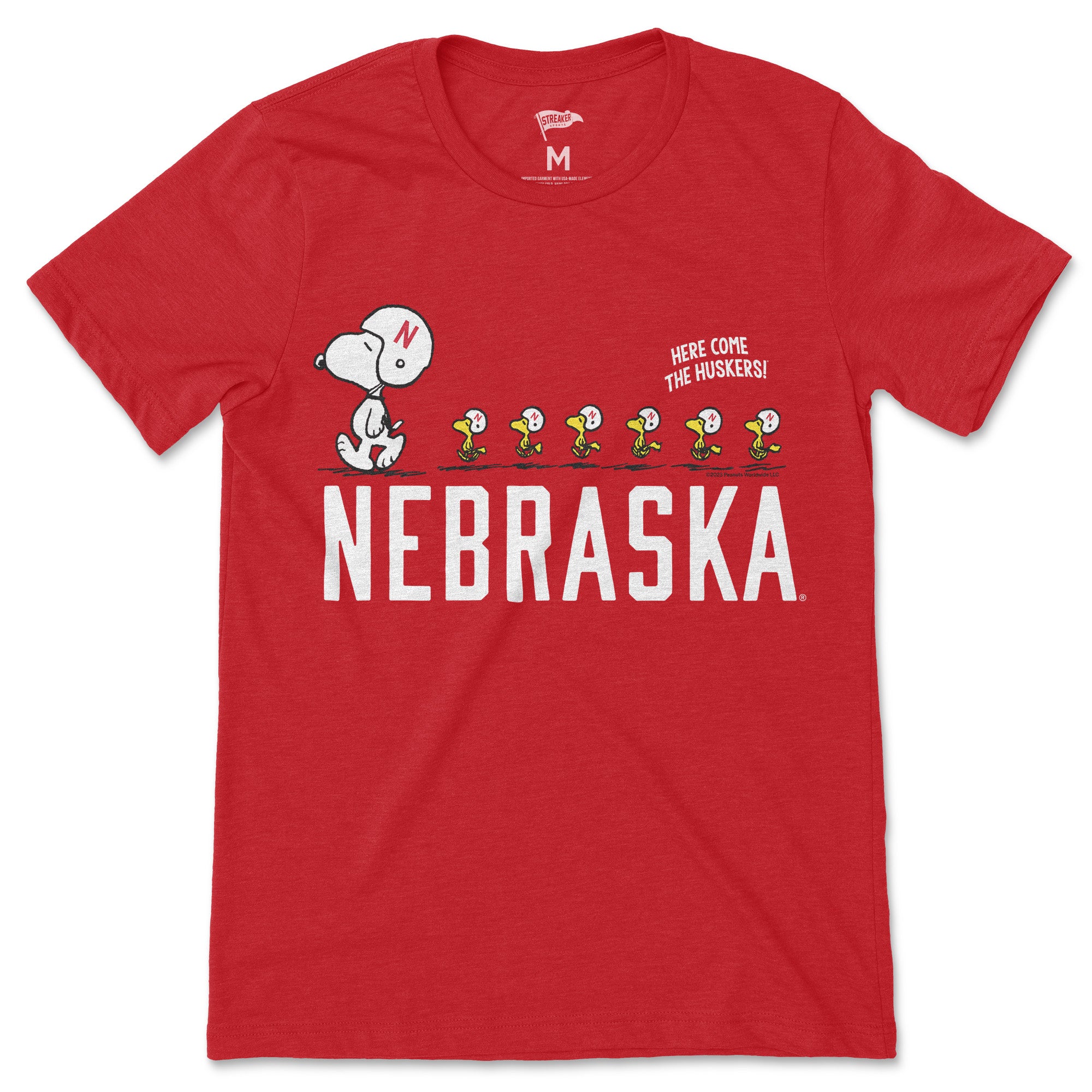 Streaker Sports Peanuts x Nebraska Snoopy's Football Team Tee | Joe ...