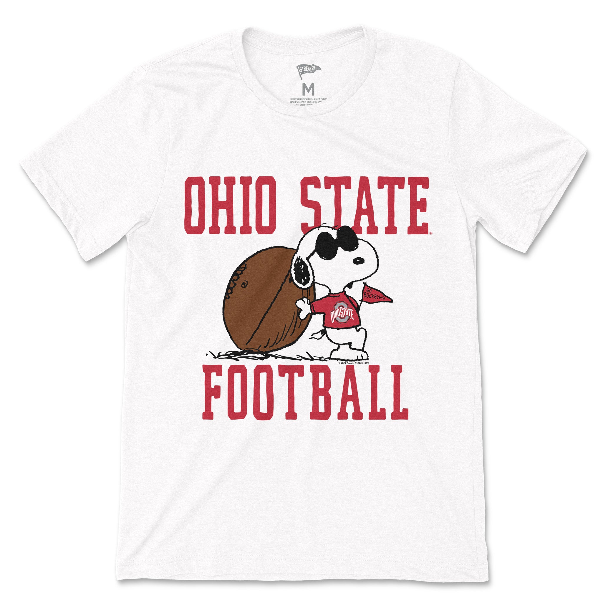 Peanuts x Ohio State Joe Cool Football Tee | Vintage Snoopy Joe Cool T ...