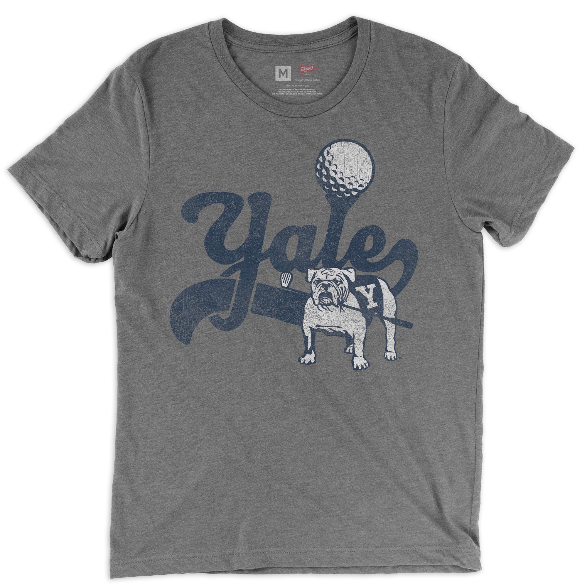 Streaker Sports Yale Vintage Golf Tee - Embrace Golf Tradition with ...
