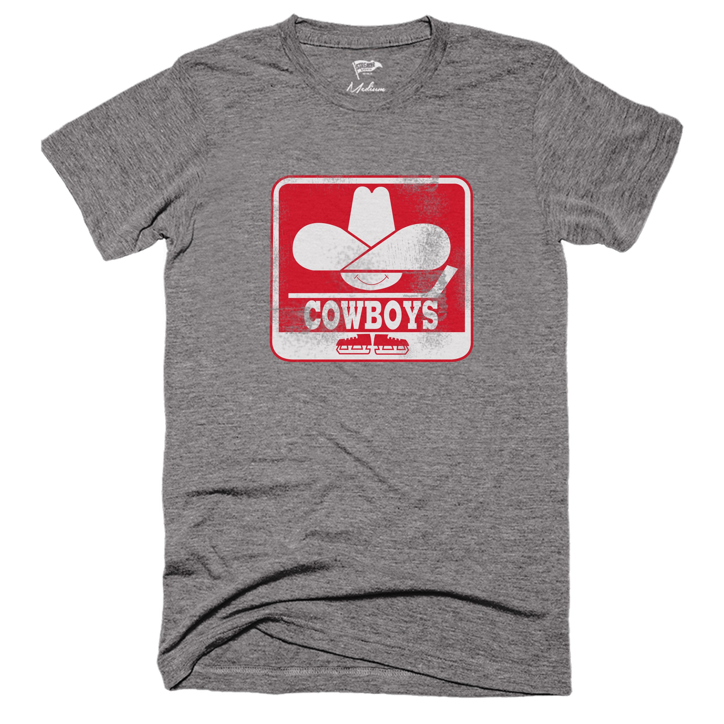 Streaker Sports 1975 Calgary Cowboys Tee | Vintage Logo T-Shirt for ...
